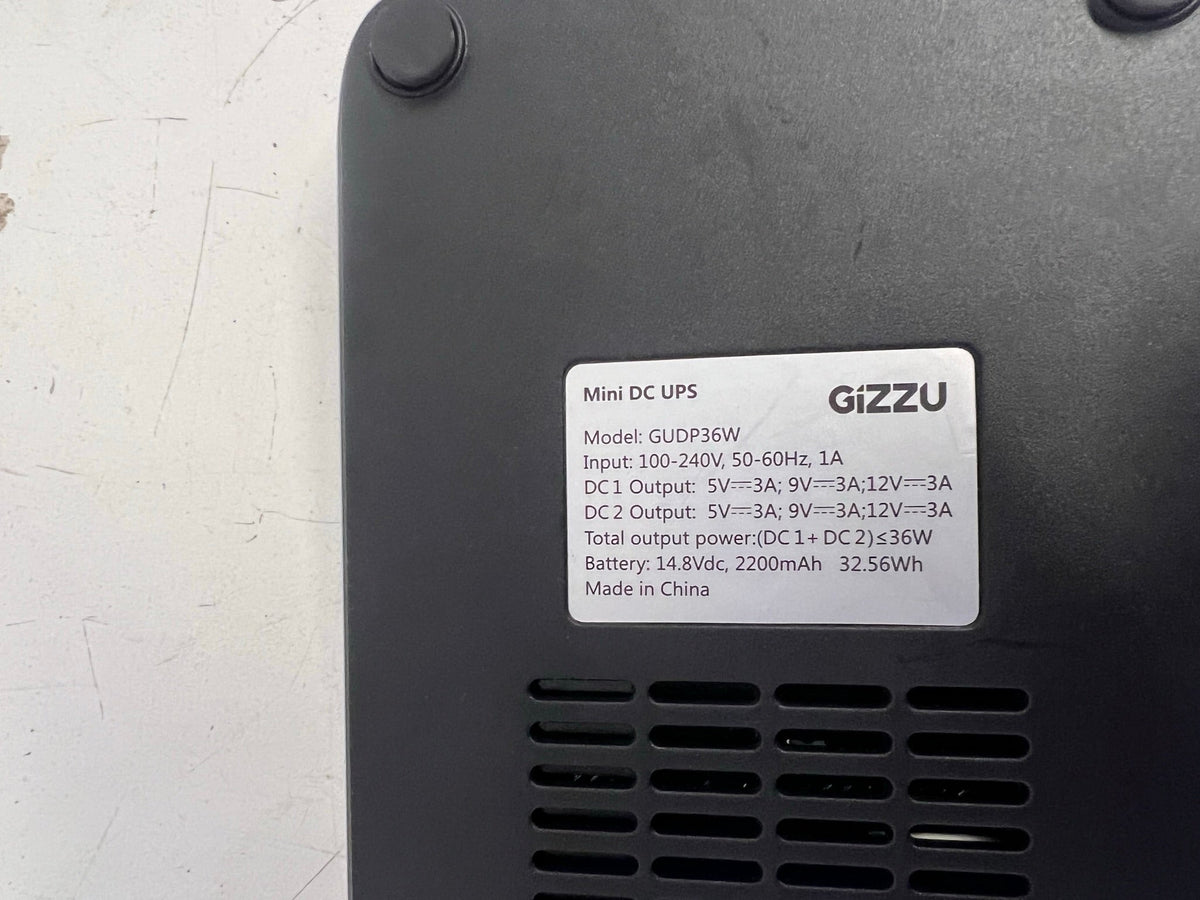 36W GIZZU MINI 8800MAH DUAL VOLTAGE DC UPS | 2ndhandwarehouse.com