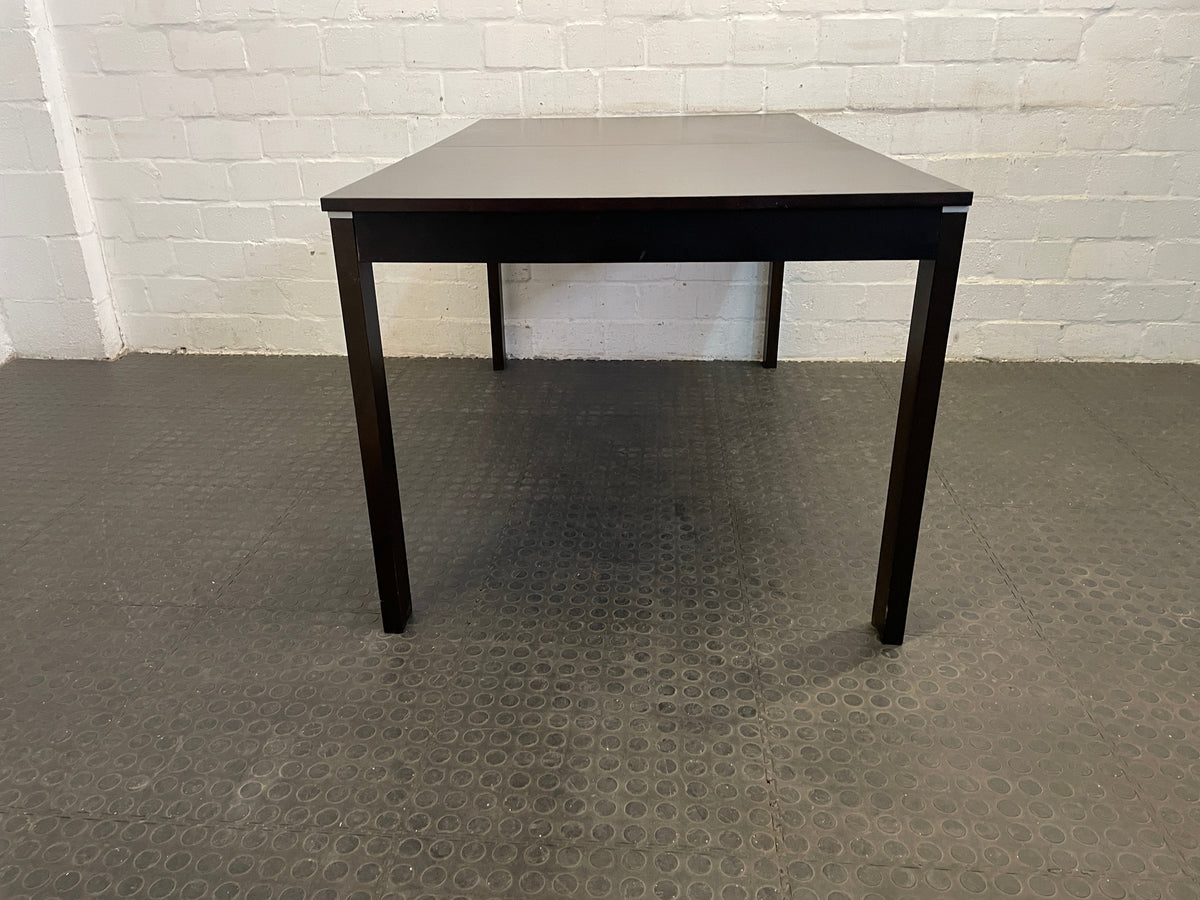Dark Wood Extendable Dining Table | 2ndhandwarehouse.com