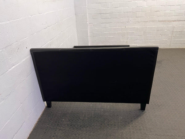 Brown Pleather Double Bed Frame | 2ndhandwarehouse.com