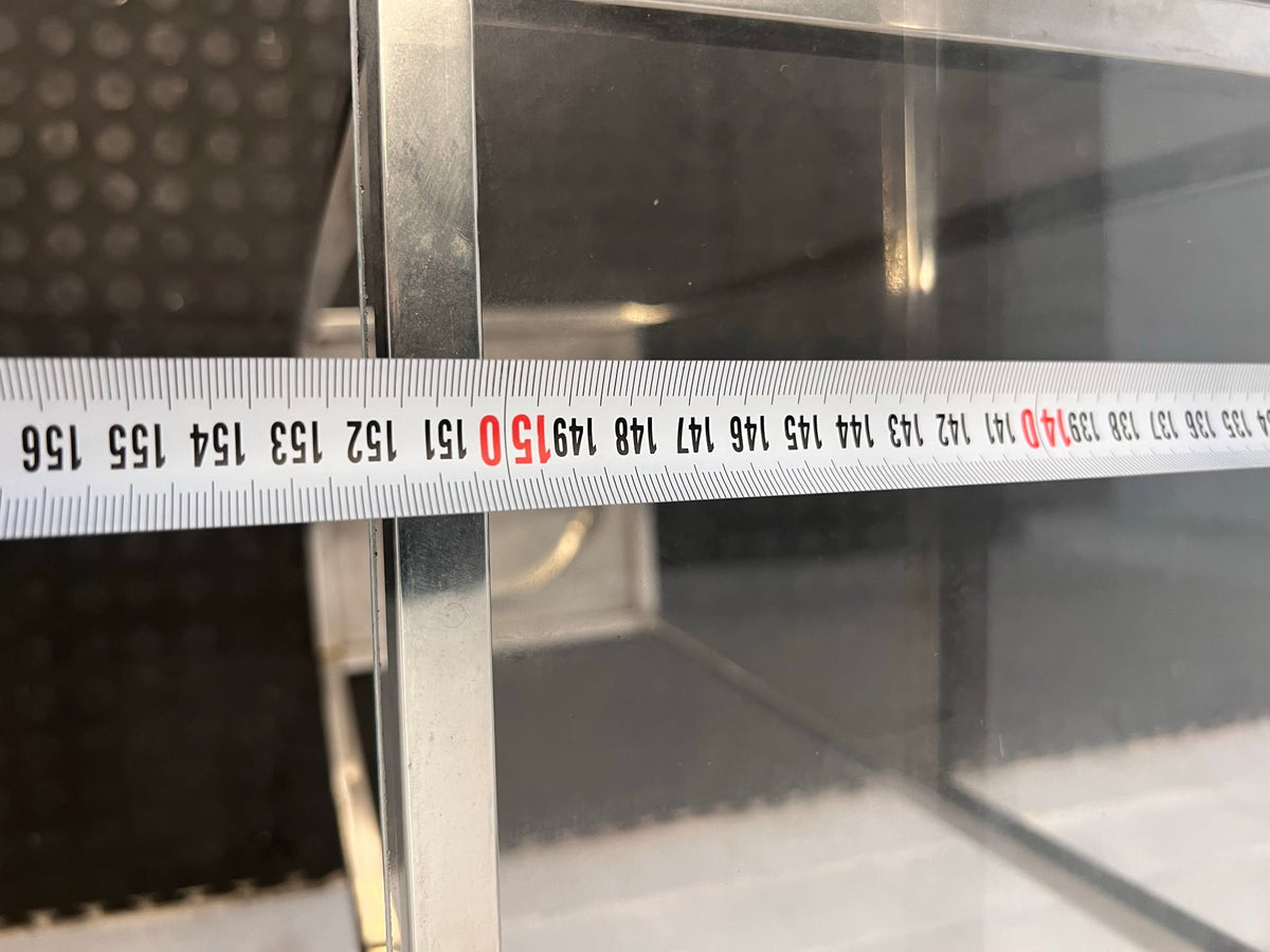 Steel Frame Glass Top Side Server - REDUCED | 2ndhandwarehouse.com