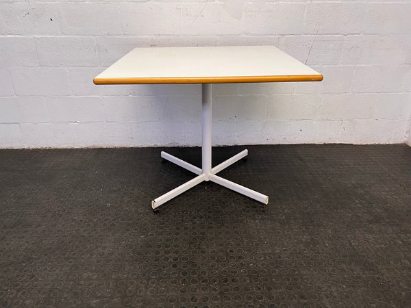 White Square Beech Wooden Table (90cm x 90cm) | 2ndhandwarehouse.com