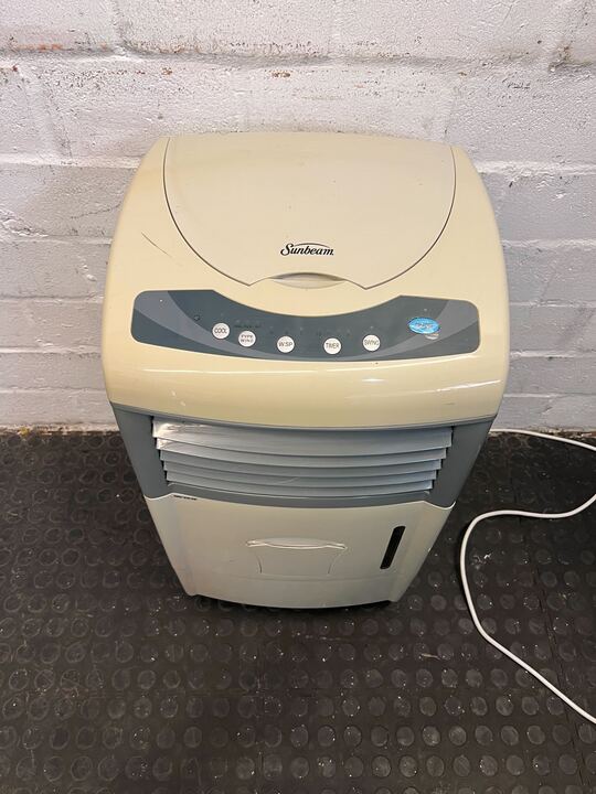 SunBeam White & Gray Portable Electric AirCon (Discoloured ...